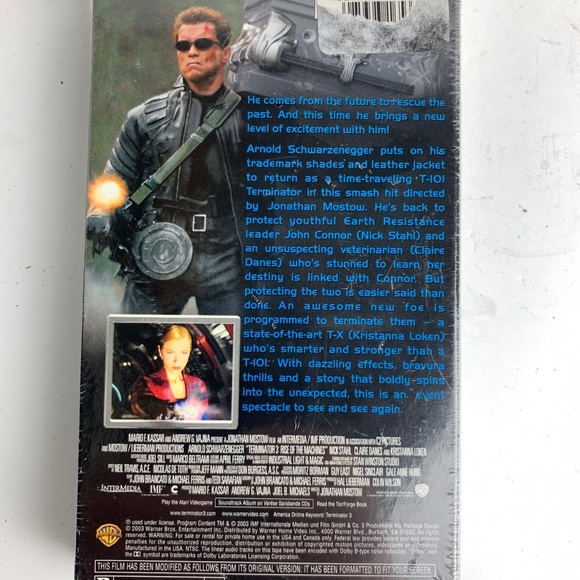 terminator 3 | Other | New Terminator 3 Rise Of The Machines Vhs | Poshmark